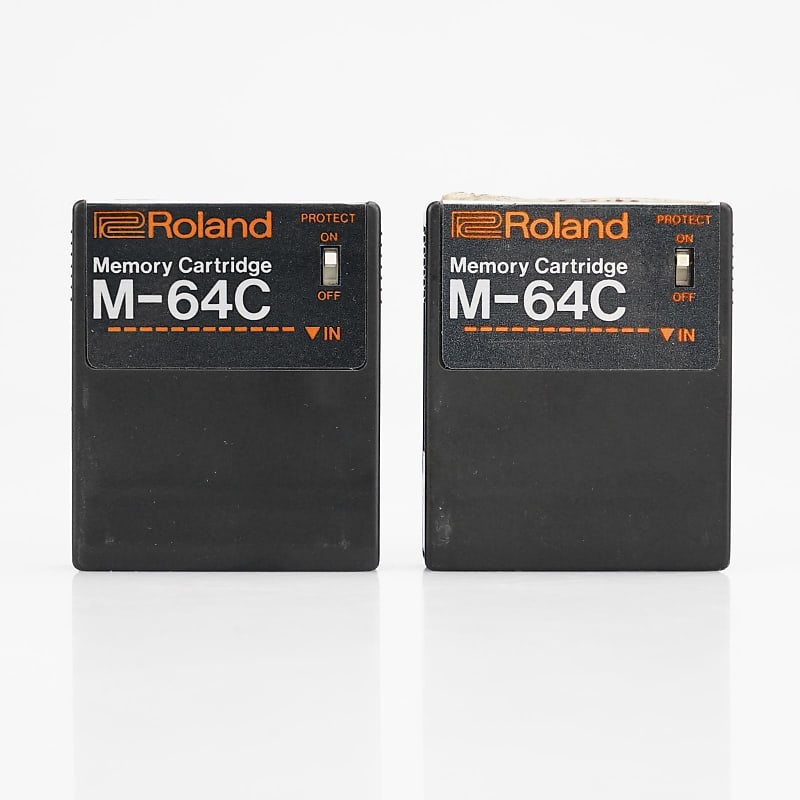 2 Roland M-64C Memory Cartridges Super JX MKS-70 Sound Backup | Reverb