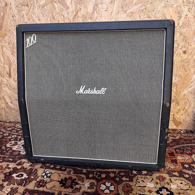Vintage 1968 1969 Marshall 4x12 Guitar Amplifier Cabinet | Reverb