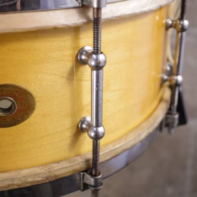 Graham Lear's Super-Ludwig Wood Shell Late '20's 5" x 14" | Reverb
