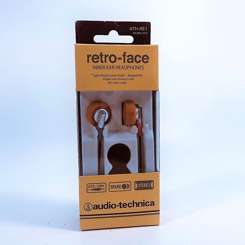 Audio-Technica ATH-RE1 Retro-Face Inner Ear Headphones Open | Reverb
