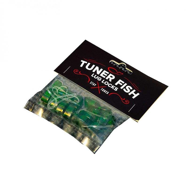 Tuner Fish Lug Locks, Green, 8 Pack | Reverb