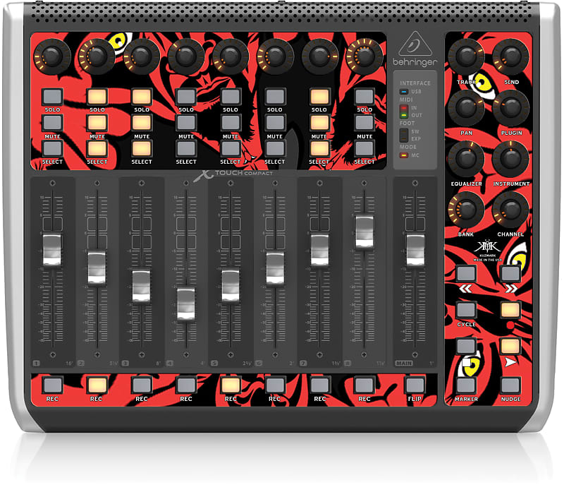 Midi Control Surface Skin Overlay Behringer X-Control Compact | Reverb