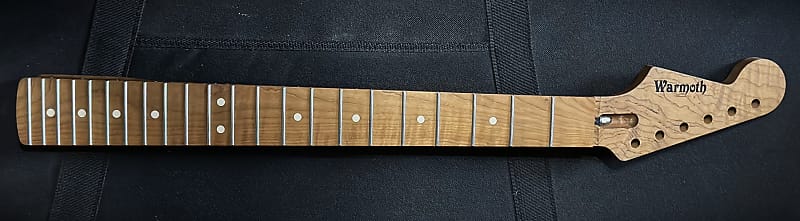 STAINLESS STEEL FRETS - Warmoth Roasted Flame Maple Neck - | Reverb