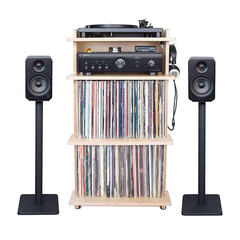 Line Phono: Turntable Stand / 26" Kanto Speaker Stands / | Reverb