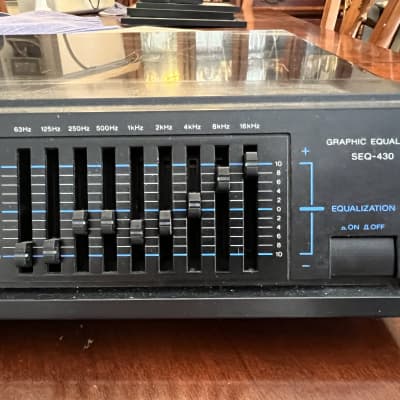 Sony SEQ-430 graphic EQ - 1990s - Black | Reverb