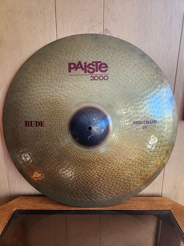Paiste 3000 Rude 24" Ride Crash 1986 - 1995 | Reverb