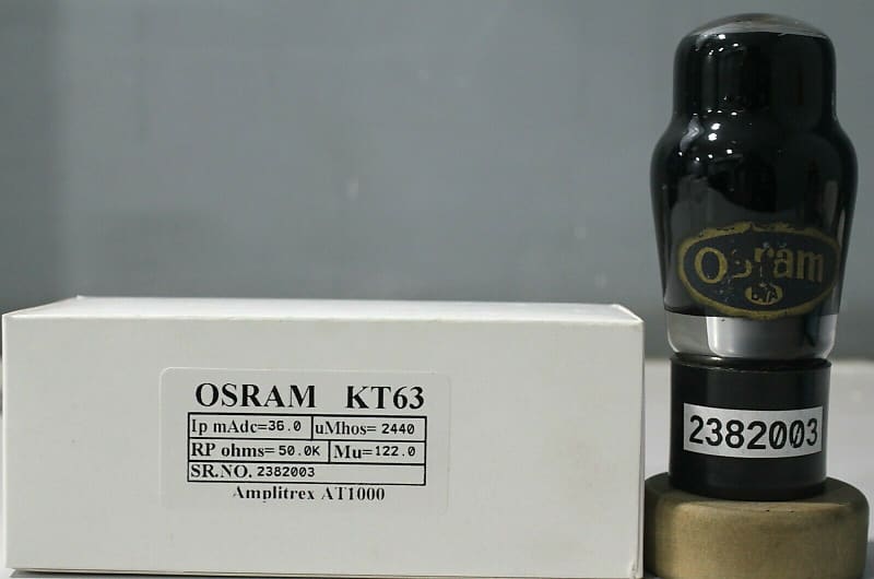 KT63 6F6G OSRAM Black Coated Glass Made in England Amlitrex | Reverb
