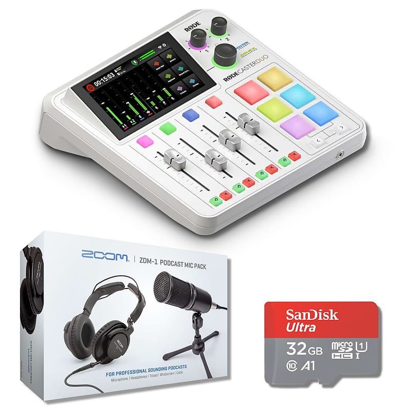 Rode RODECaster Duo (White) Integrated Audio Production | Reverb