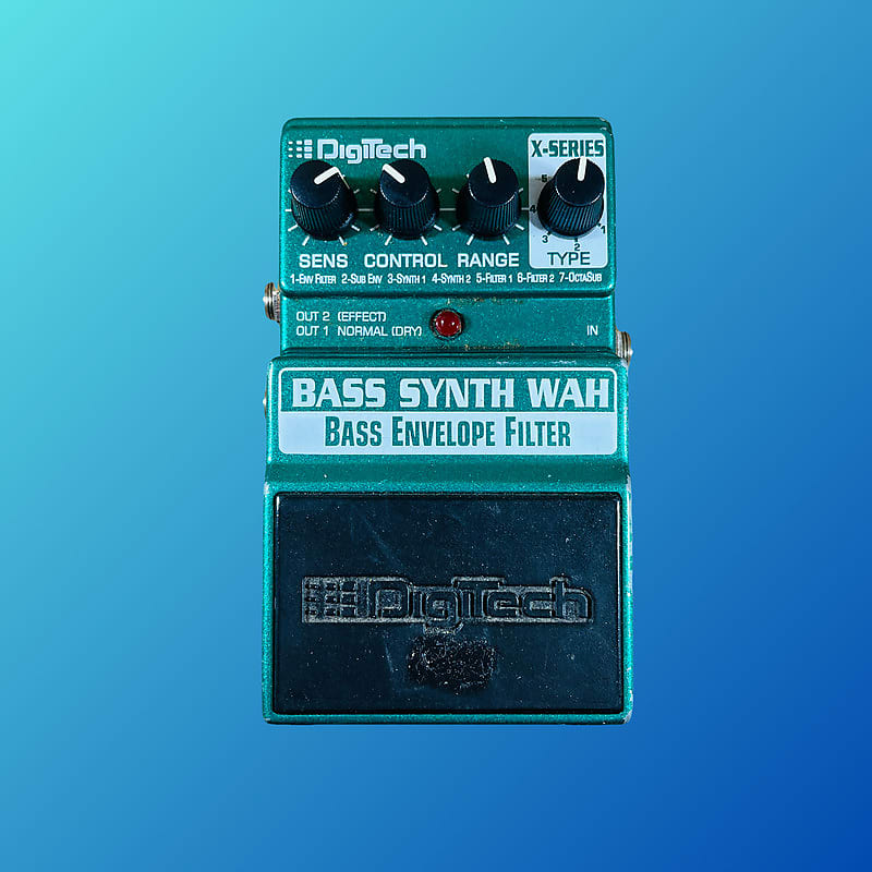 DigiTech X-Series Bass Synth Wah Envelope Filter 2010s Green | Reverb
