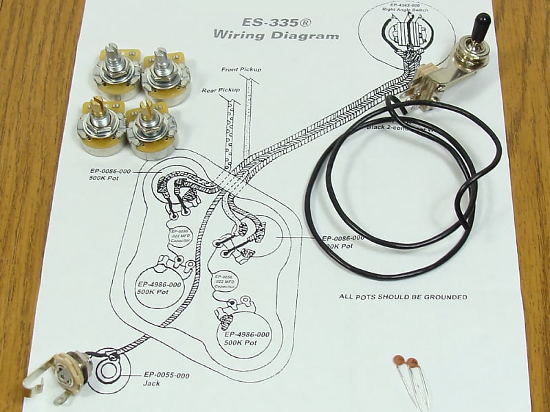 NEW ES-335 Pots Switch & Wiring Kit for Gibson Guitar | Reverb