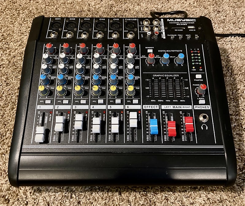 Musysic MU-P6MXN 2000 Watt Powered Mixer | Reverb