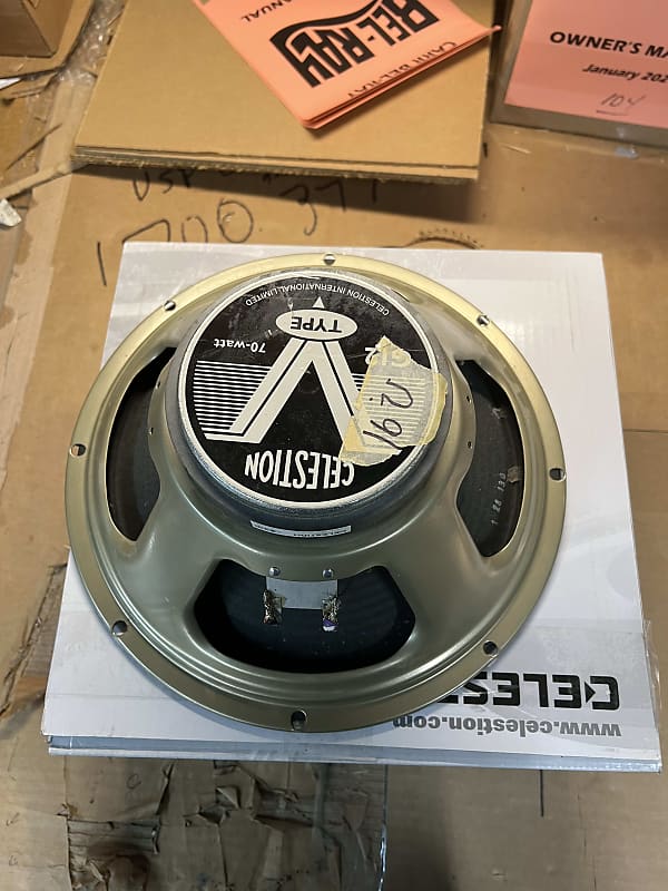 Celestion G12V-70 16 Ohm 12" 70W Guitar Loudspeaker- Cream | Reverb