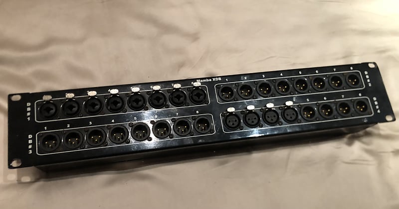 Mamba XB8 Custom Metric Halo LIO-8 DB25-to-XLR/TRS Patchbay | Reverb