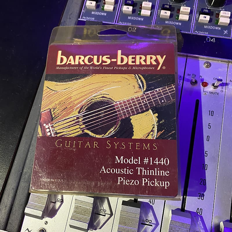 Barcus-Berry 1440 Thinline Acoustic Guitar piezo pickup under | Reverb