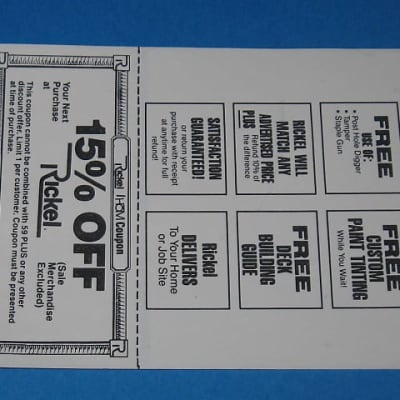 old stock 1991 WNEW-FM 102.7 Where Rock Lives and Rickel (two | Reverb