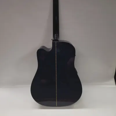 Samick D-4CE/TBL Greg Bennet Design Transparent Blue | Reverb