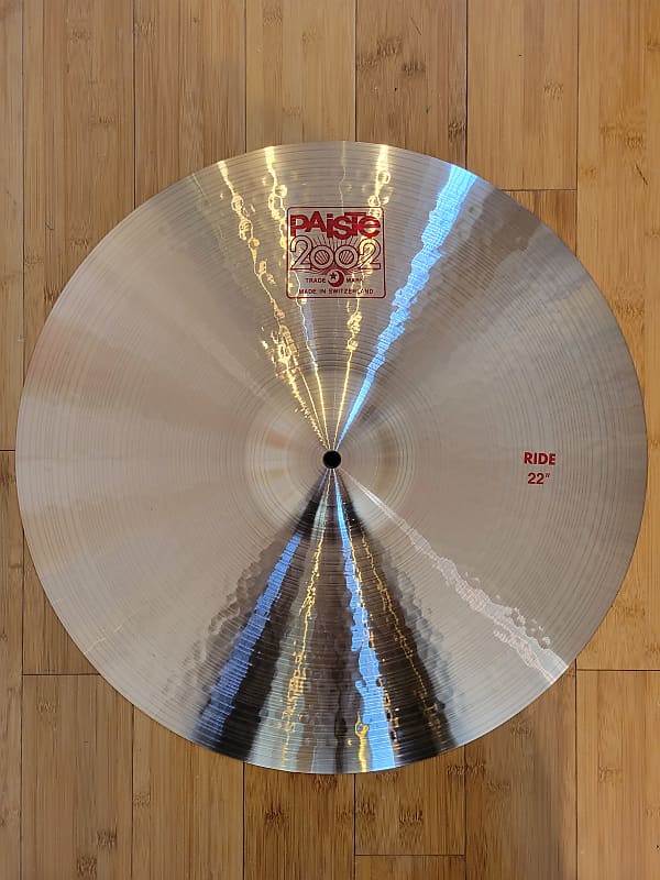 Cymbals - Paiste 22" 2002 Ride | Reverb
