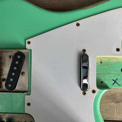 Real Life Relics Fully Loaded Telemaster Body Aged Seafoam | Reverb