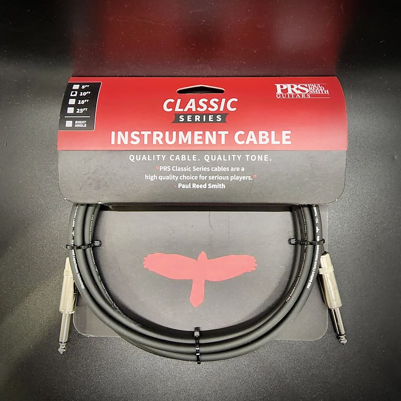 PRS Classical Series 10ft Instrument Cable, Straight/Straight | Reverb