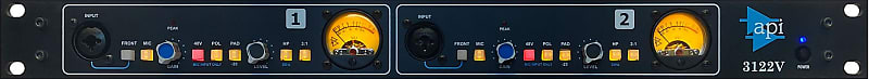 API 3122V 2-Channel Mic Preamp | Reverb