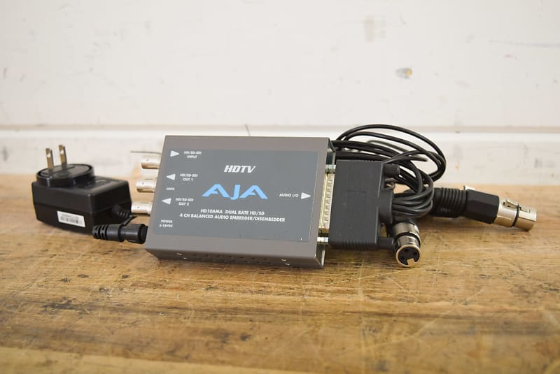 AJA HD10AMA 4-Ch Audio Embedder/Disembedder (church owned) | Reverb