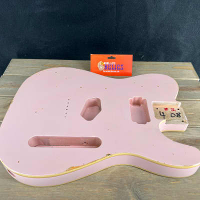 Real Life Relics Tele® Body Double Bound Aged Shell Pink | Reverb