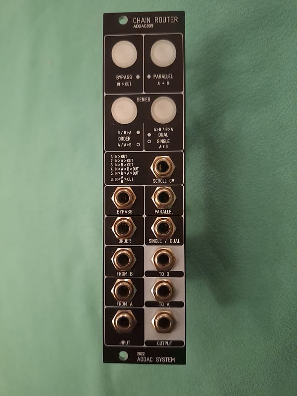 ADDAC System ADDAC809 Chain Router Eurorack Module | Reverb