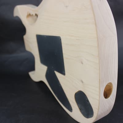 Unfinished 6 string, Jem style Alder guitar body, rear route, | Reverb