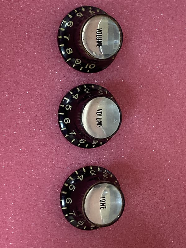 Gibson Top Hat Knobs 1960’s Black | Reverb