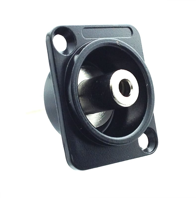 3.5mm TRS Female D Type Panel Mount - Pass Through | Reverb