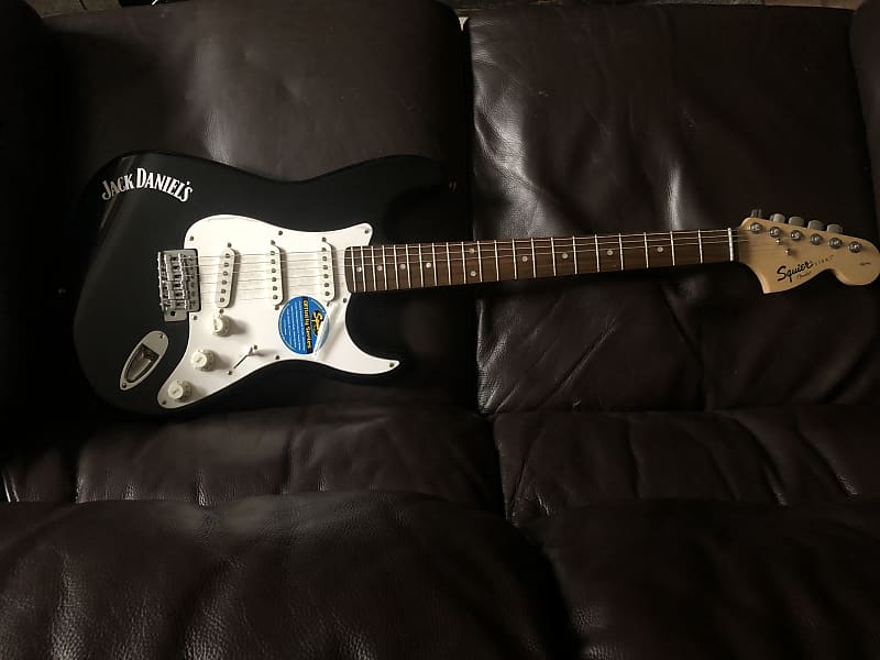 Squier- Jack Daniels Decal Guitar | Reverb