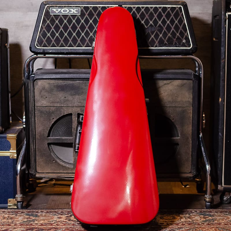 Bobelock 1029 Fiberglass Arrow Mandolin Case- Red/Gray | Reverb