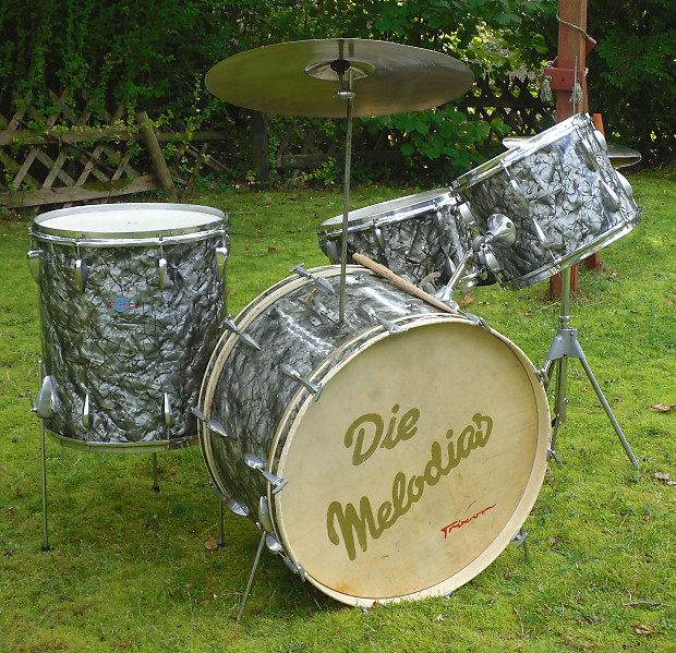 Trixon 1950 Luxus Drum Set incl. 8,6" Snare - Grey | Reverb Australia