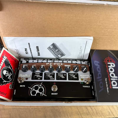 Radial Tonebone PZ-pre Acoustic Guitar Preamp Pedal w/EQ Used | Reverb