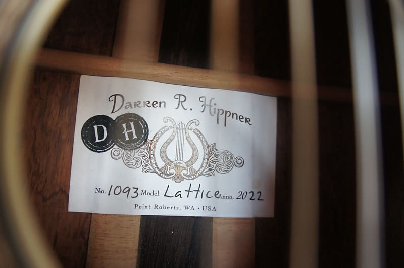 Darren Hippner #1093 Classical guitar 2022 lattice bracing - | Reverb