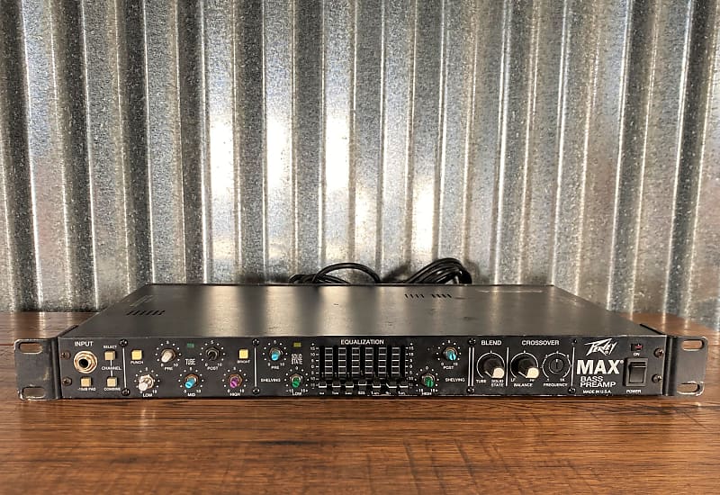 Peavey MAX Bass Two Channel Hybrid Rackmountable Bass Preamp | Reverb