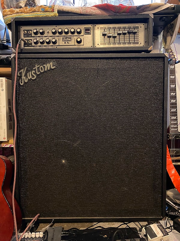 Kustom IV-L Guitar Bass amplifier 1970 's - black tolex | Reverb