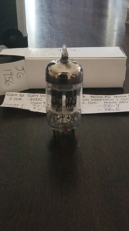 GE 1956 JG-6072 Tube Triple Mica Black Plates, Tests NOS 1956 | Reverb