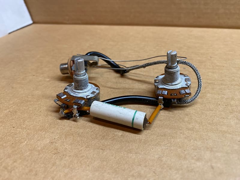 Gibson Vintage 1959 Control Harness Volume Tone Pots Cap and | Reverb