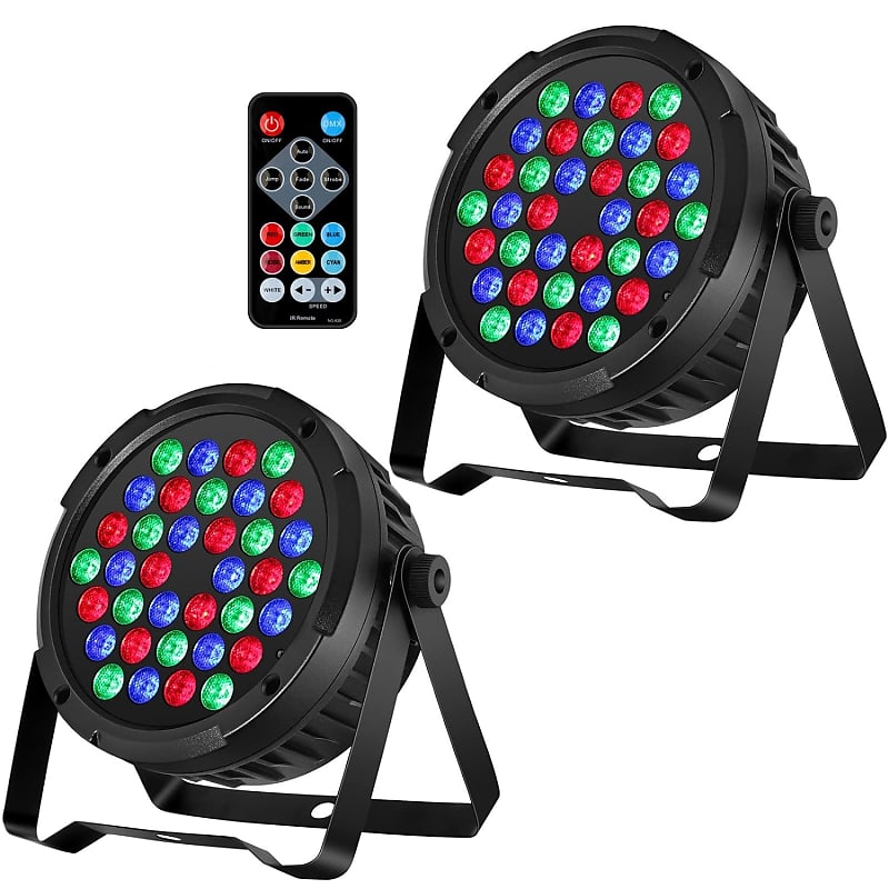 36Led Rgb Stage Par Lights - 36W Par Lighting 2 Pack Sound | Reverb