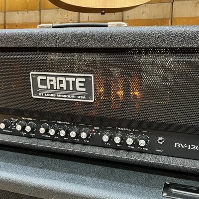 Crate BV-120H Tube Amplifier Head Blue Voodoo New Tung-Sol | Reverb