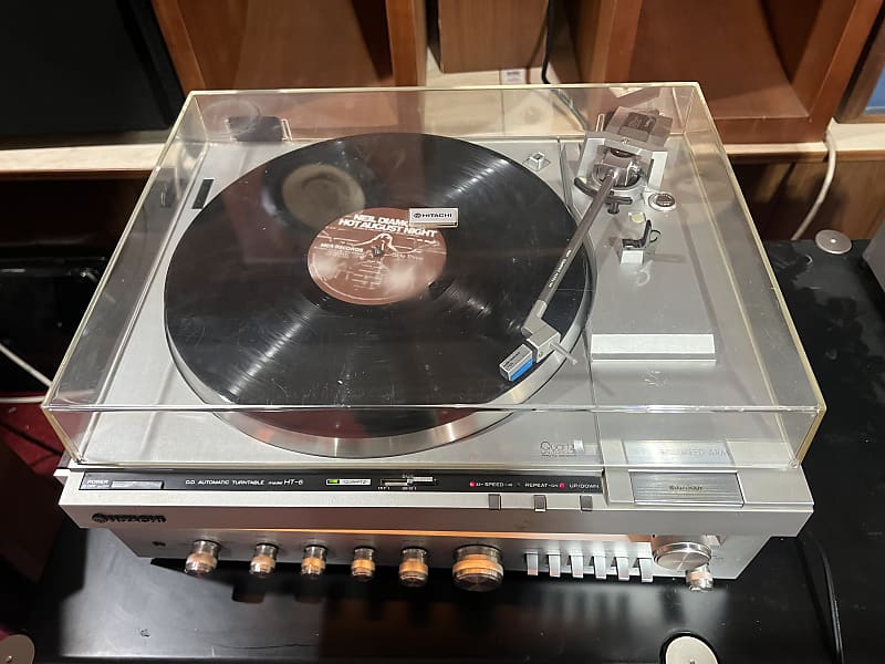 Hitachi HT-6, record player turntable, fully recapped and new | Reverb