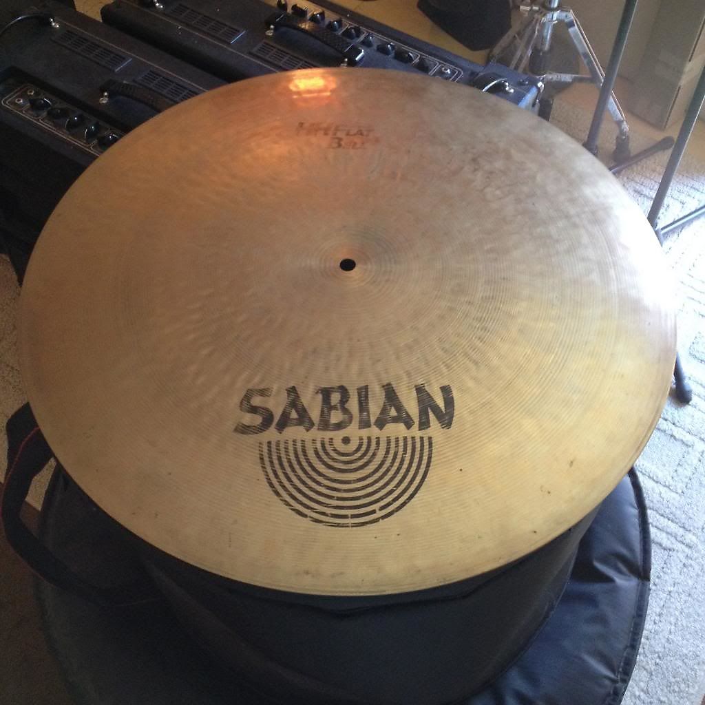 Sabian 18" HH Hand Hammered Flat Bell Ride Cymbal (1992 - | Reverb