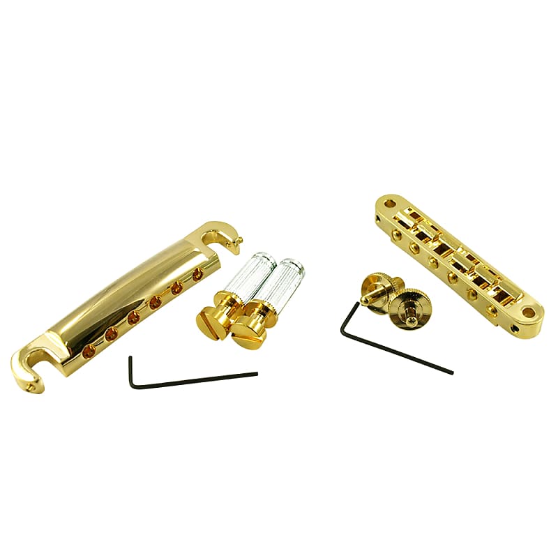 TonePros Standard Tunematic Bridge/Tailpiece Set - GOLD, | Reverb