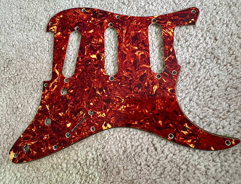 '63 - '71 Fender Stratocaster Pickguard Relic Red Tortoise RI | Reverb