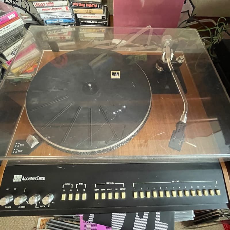 ADC Accutrac 1972 - Woodgrain Vintage Turntable For Parts Or | Reverb