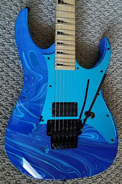 Ibanez RG350 Custom Blue Swirl! | Reverb Canada