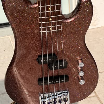 Crook Custom Guitars 5 String J/P Bass 2019 - Root Beer Flake | Reverb