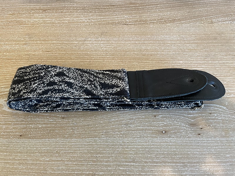 Martha Crow Guitar Strap Vintage Coach Black and White | Reverb