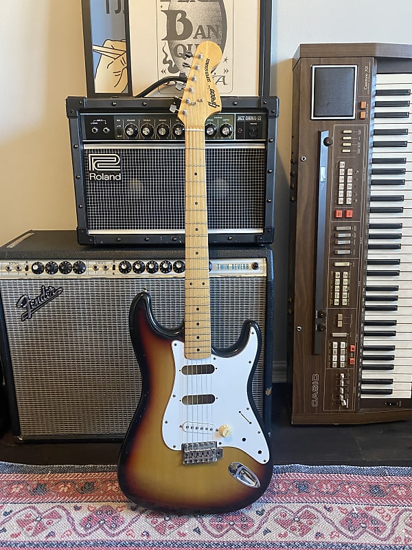 Greco Stratocaster MIJ 1970s 1977 Sunburst | Reverb